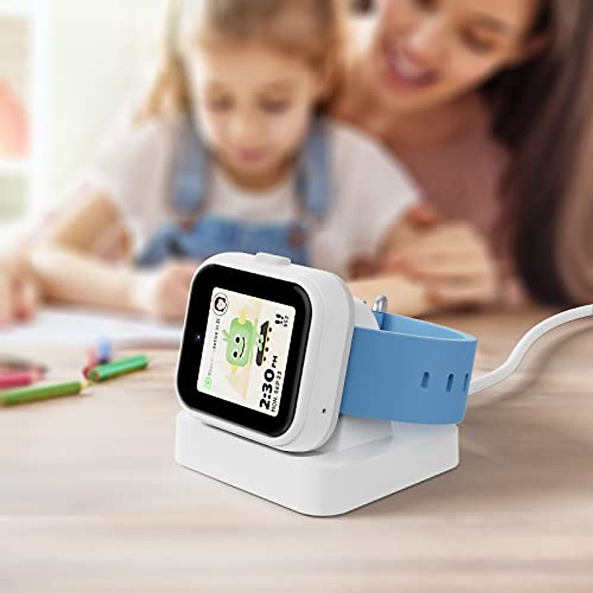 Soarking Charging Dock Replacement for T-Mobile SYNC UP Kids Watch with 5 Feet Charger Cable(White)