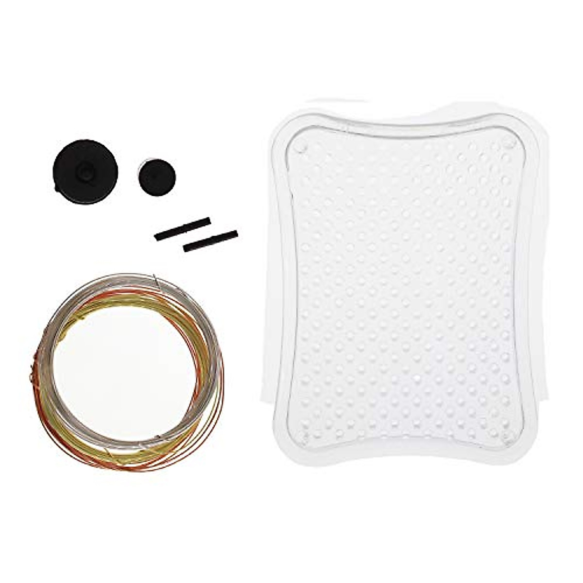 The Beadsmith, Wig Jig, Wig-A-Ma-Jig Beginner kit, Includes 3 x 4 inch Clear Plastic jig, Includes Plastic pegs and 2 Yards of Copper, Silver and Gold Craft Wire