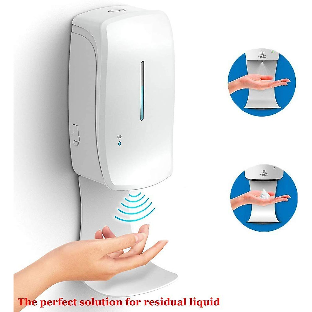 Drip Tray for Wall mounted Soap Dispenser, Prevent Dripping and Spraying, Dispenser Stand,Soap Dispenser Bracket, Soap dispenser water tray，Soap Dispenser Drip Tray,Detergent cup holder(Color : White)