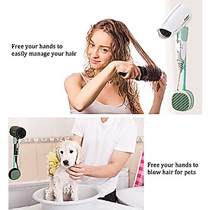 POYIPI Hair Dryer Holder Wall mountedt,Dyson Bracket, Self Adhesive Bracket,Tool Free Adjustable Suitable for Bathroom, Toilet, Bedroom., Stand (hair stand-001)