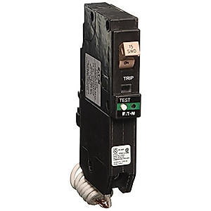 Eaton Corporation CHFCAF115 Single Pole Cutler Hammer Combo Arc Fault Circuit Breaker, 15-Amp