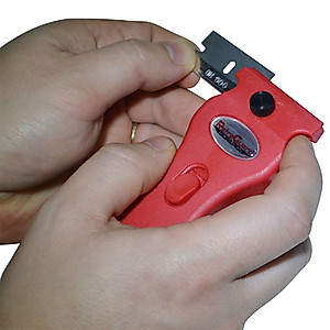 Werxrite RetraGuard Scraper & SafetiMax Scraper Combo - Stovetop Cooktop Glass Ceramic Metal Scraper - Sticker Glue Paint Adhesive Decal Scraper + 5 Replacement Scraper Blades per Scraper - USA Made