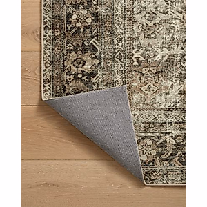 Magnolia Home by Joanna Gaines x Loloi Sinclair Collection SIN-01 Machine Washable Pebble / Taupe 8'-6" x 11'-6" Area Rug