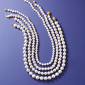 Ross-Simons 7-8mm Cultured Pearl Necklace With 14kt Yellow Gold. 18 inches