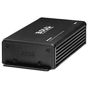 BOSS Audio Systems MC900B 4 Channel Amplifier for ATV UTV Car Marine - 500 High Output, Low Level Inputs, Full Range, Weatherproof, Bass for Subwoofer