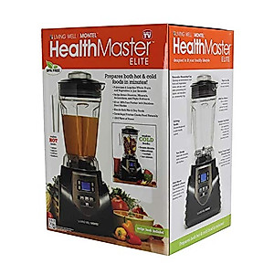 Healthmaster Elite JLA-8 Professional Countertop Blender, Emulsifier 1200-Watt with 60-oz BPA Free Jar Stainless Steel Blades for Frozen Drinks, Smoothies, Sauces & More, Black