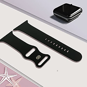 8 Pack Bands Compatible with Apple Watch Band 38mm 40mm 41mm 42mm 44mm 45mm 49mm for Women Men, Breathable Soft Silicone Waterproof Sport Strap for iWatch Bands Series Ultra 9 8 7 6 5 4 3 2 1 SE