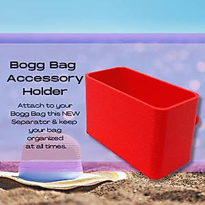 FRESHe BAGLETS – Key Holder – Organizer Compatible with Tote Bags – Tote Bag Charm Accessory – Compatible with Bogg Bags, Simply Southern & Others – Made in USA - Red