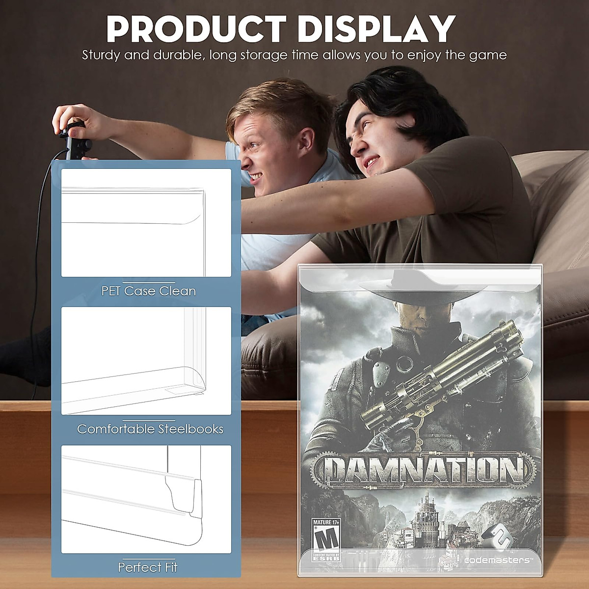 10 Steelbook Box Protectors/Protective Sleeves Cases/Clear Slipcovers G2