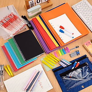 Lincia 156 Pack High School Back to School Supply Kits Essentials for High Schooler Utiles Escolares Supply Kits Back to School Essentials School Supply Boxes School Essentials Bundle Spiral Notebooks