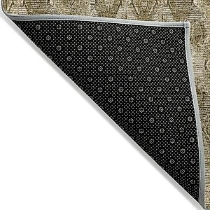 Addison Rugs Chantille ACN622 Mocha 8' x 8' Indoor Outdoor Round Rug, Easy Clean, Machine Washable, Non Shedding, Bedroom, Living Room, Dining Room, Kitchen, Patio Rug