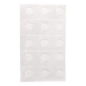 Gorilla Permanent Adhesive Dots, Double-Sided, 150 Pieces, 0.5" Diameter, Clear, (Pack of 1)