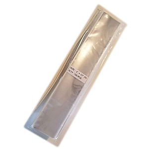 UNIQUEPACKING 100 Pcs 2x12 (O) Clear Pretzel Rod Favor Cello Cellophane Bags