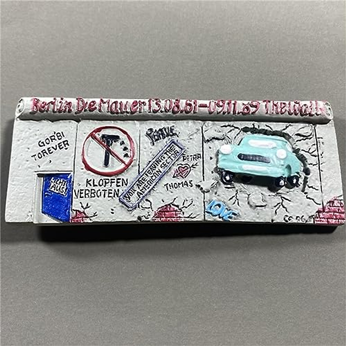 Berlin Wall Germany Refrigerator Magnet 3D Travel Souvenir Fridge Decoration Magnetic Sticker Craft Collection