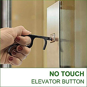 No Touch Door Opener Tool 4 Pack Touchless Keychain Hand Tools with Stylus, Non Contact for Touchscreens, Handles, Buttons