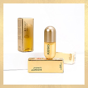 KISSIO Lip Plumper,Day Lip Plumper,Lip Enhancer,Plant Extracts Plumping Lip Serum,Lip Plumping Balm,Moisturizing Clear Lip Gloss for Fuller Lips and Hydrated Beauty Lips 5.5ml (06 Clear)