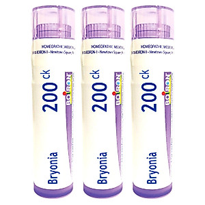 Boiron Bryonia Alba 200ck Homeopathic Medicine for Muscle and Joint Pain Improved by Rest - 3 Count (Pack of 1) (240 Pellets)