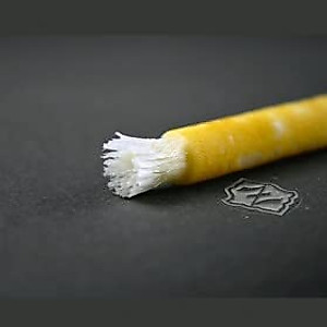 Golden Miswak Sticks for Teeth, May Sewak Toothbrush, Natural Toothbrush for Whiter Teeth, Lightweight Wood Brush for Healthy Gums, Muslim Tooth Stick, Condensed Miswak Extract, 8 Inch, Yellow