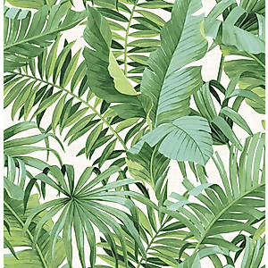 NuWallpaper NU2906 Maui Peel & Stick Wallpaper, Green