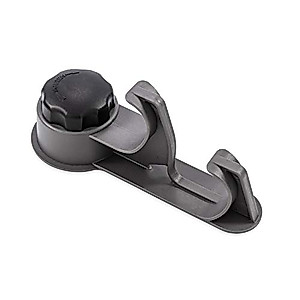 Camco RV Towel Hook | Add Hooks Inside/Outside Your RV | Strong Mechanical Suction Cup Hook (44028) , Black
