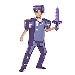 Disguise Minecraft Toy Weapon, Enchanted Purple Sword Costume Accessory, Plastic Video Game Inspired Toy Replica, Purple, 20.25 Inch Length