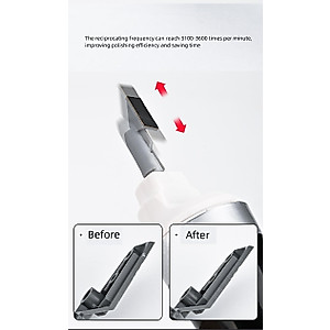 ANSAI Electric Reciprocating Sander, With 8pcs 3D Print ABS Head For Hobbies,Art,Miniature,figure polishing,sanding