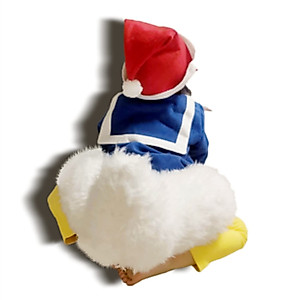 SunBritly Cute Animal Duck Costume White Plush Toy Ass Cartoon Dress Up Role Play Clothes Halloween Costume for Kids Toddlers (white,Small)