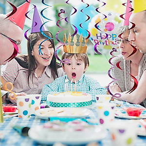 Party Decorations,18 Pcs Ceiling Streamers Decorations Party Swirl Decorations Hanging Swirl Decorations for Birthday Party,Wedding, Baby Shower,Bridal Shower