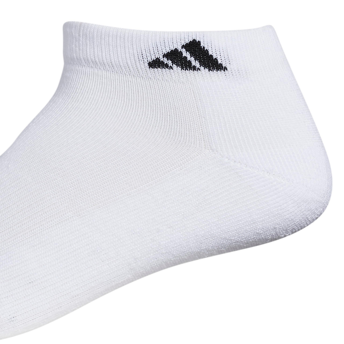 adidas Men's Athletic Cushioned Low Cut Socks with Arch Compression for a Secure fit (6-Pair), White/Black, XL