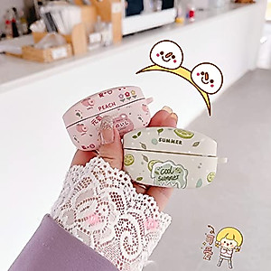 Joie & Joho Compatible with Sony WF-1000XM4 Case, Pink Peach Case for Earbuds Men Teens Boys Women Soft Silicone Keychain Accessories