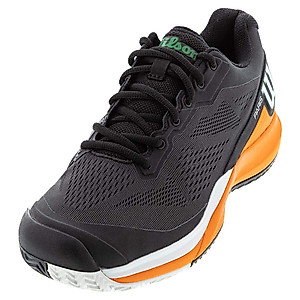 Wilson Men's Tennis Shoe, Black Orange Tiger White, 13