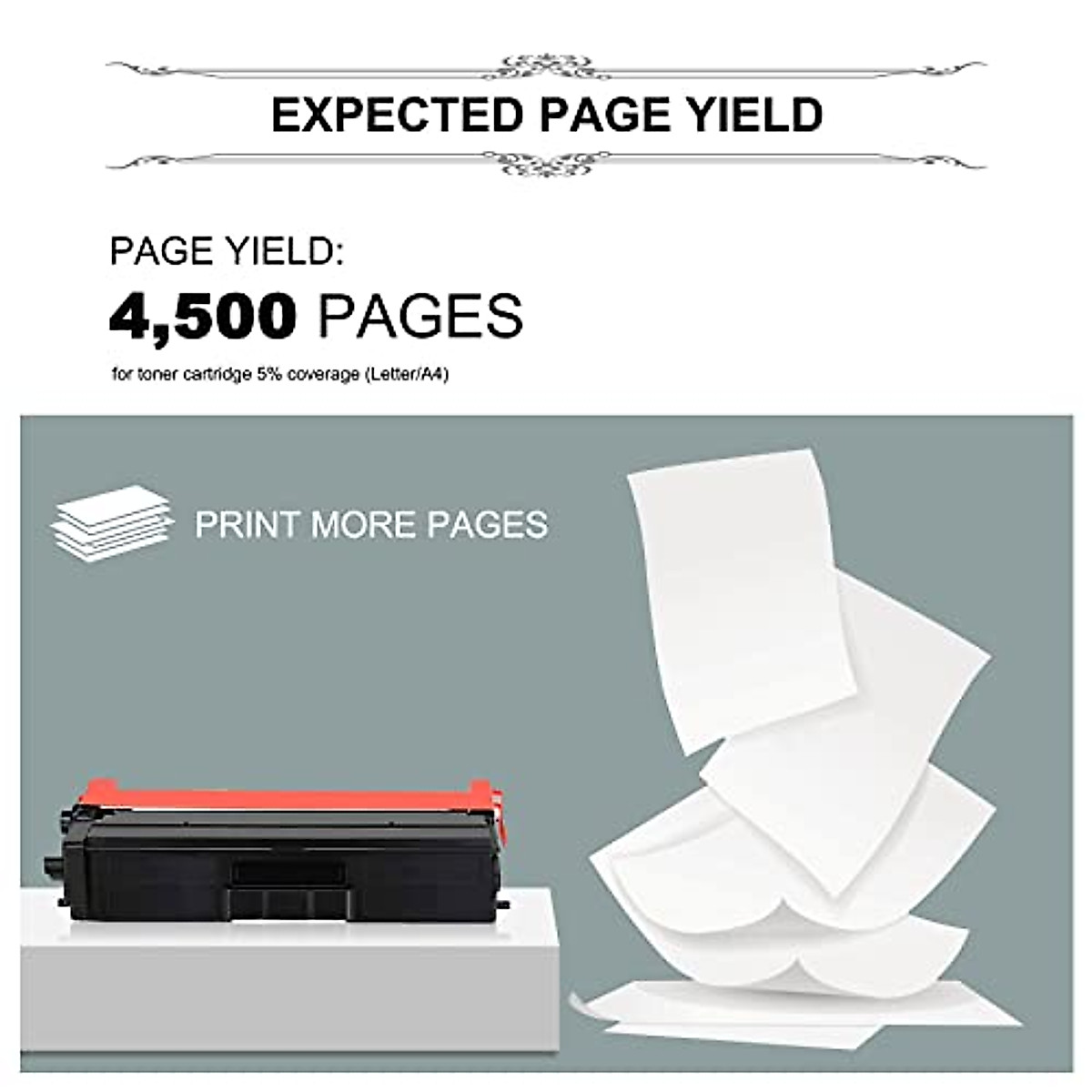 TN433M TN433Y TN433C - TN 433 TN433 High Yield Toner Cartridges Compatible Replacement for Brother TN-433 HL-L8260CDW DCP-L8410CDW MFC-L8610CDW Printer, TN4333pk 1C/1M/1Y