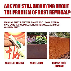 Siapude Water-Based Metal Rust Remover,Car Chassis Derusting,Multi-Functional Car Metallic Paint Anti-Rust Chassis Universal Rust Converter Gel,Car Rust Remover for Car SUV Truck,Include Brush (2pcs)