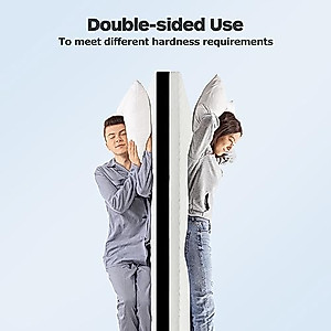 Twin XL Mattress Topper 4 Inch Gel Memory Foam Cooling Mattress Pad for College Dorm Bed, Double Sided Fabric Cover for Double Sided Use Bed Topper Comfort Support Pain Relief (Removable Soft Cover)