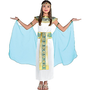 Girls Cleopatra Costume, Large - 12-14, 1 Pc