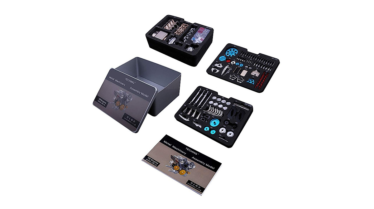 Build Your V8 Engine Model Kit - 500+ Pcs DIY Fun