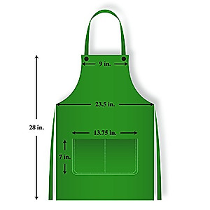 Personalized Chef’s Cooking Apron for Men (Black) Kitchen, BBQ Grill | Breathable, Comfortable Fabric | Funny Custom Designs, 2 Front Pockets | Machine Washable