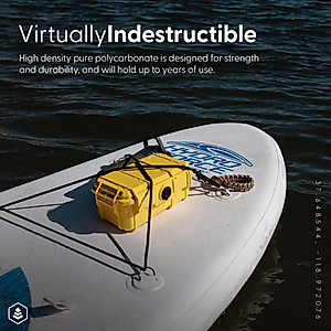 Evergreen 58 Waterproof Dry Box Protective Case - Travel Safe/Mil Spec/USA Made - for Cameras, Lenses, Phones, Pistols, First Aid, Boating, Water Sports, Tacklebox, Ammo Can, Deck Boxes (Orange)