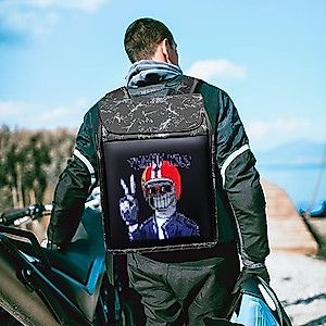 RODANNY LED Backpack, Waterproof Motorcycle Backpack, Designable Screen, Birthday Gift for Men, Laptop Backpack 15.6 Inch (Gray)