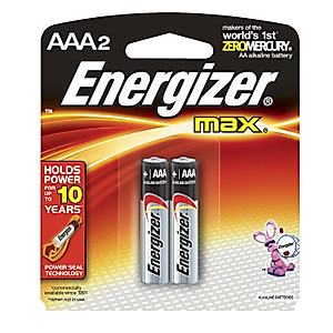 Energizer MAX Alkaline Batteries AAA 2 Each