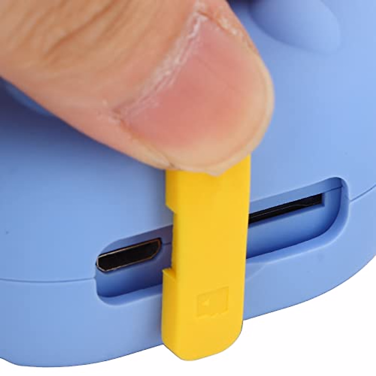 Digital Video Kids Camera Portable 12MP External Silicone Design Kids Camera Dual Front Rear Lens Children Outdoor (Blue)