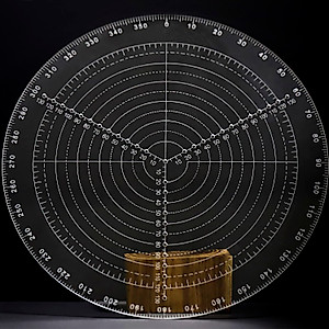 Round Circle Center Finder Compass Tool 300mm/11.8 Inch for Wood Turners Bowls Lathe Work Clear Acrylic for Handicrafts Handmade DIY Furniture Making