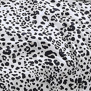 Betsey Johnson - King Duvet Cover Set, Reversible Bedding with Matching Shams, Modern Home Decor (Water Leopard White, King)