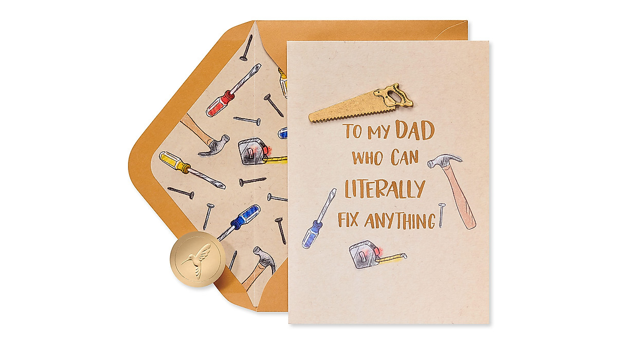 Funny Birthday Card for Dad - Fix Anything