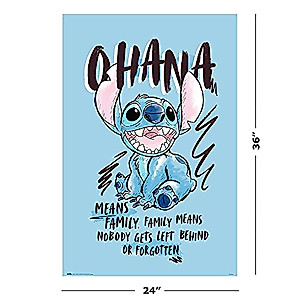 Lilo & Stitch - TV Show Poster (Ohana Means Family) (Size: 24" x 36")