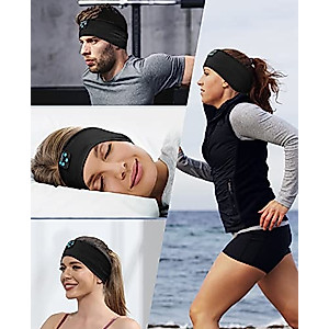 Lavince Sleep Headphones - Headband Headphones - Bluetooth Headband Sleep Headphones for Side Sleeper, Elastic Music Sleeping Band Cozy ASMR Wireless Eye Mask Tech Gadgets Gifts for Women Men