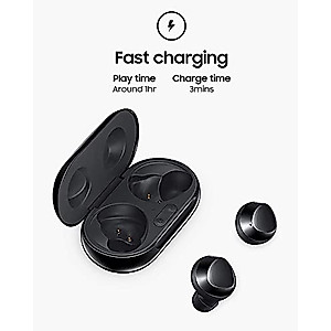 SAMSUNG Galaxy Buds+ Plus R175, True Wireless Earbuds Bluetooth 5.0 Wireless Charging Case, 10W Fast Wireless Qi Charging Pad Black – US Version (Renewed)
