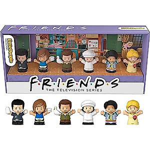 Little People Collector Friends TV Series Special Edition Figure Set for Adults & Fans, 6 Characters in a Display Gift Package