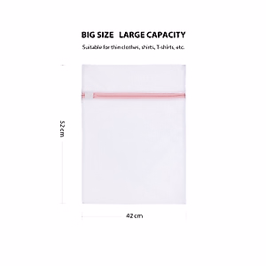 Ubras 3Pcs Special White Dimensionless Mesh Laundry Bag for Underwear & Bra Cleaning and Protection