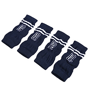 Tnfeeon Dog Leg Brace,4pcs Dog Elbow Protector Cartoon Bear Pattern Protector Warm Knee Pads for Protecting Dog Legs Wounds Injuries Sprains from Arthritis